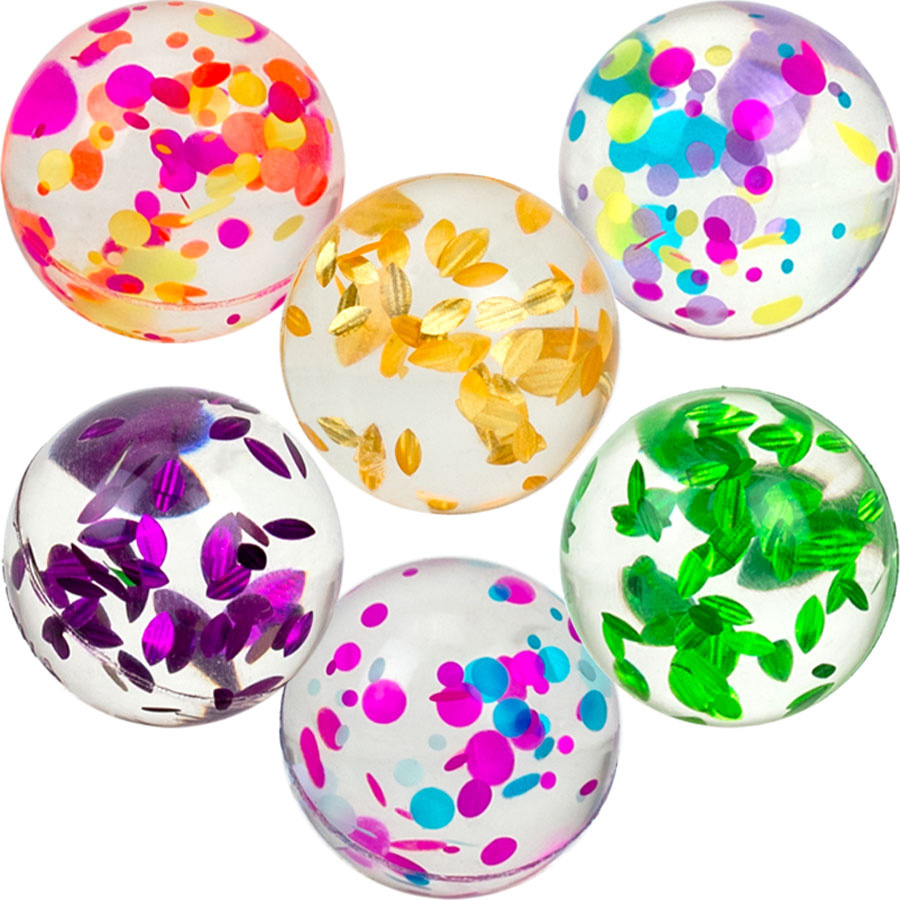 27mm 1.05in Confetti Hi-Bounce Balls 50pcs | A&A Global