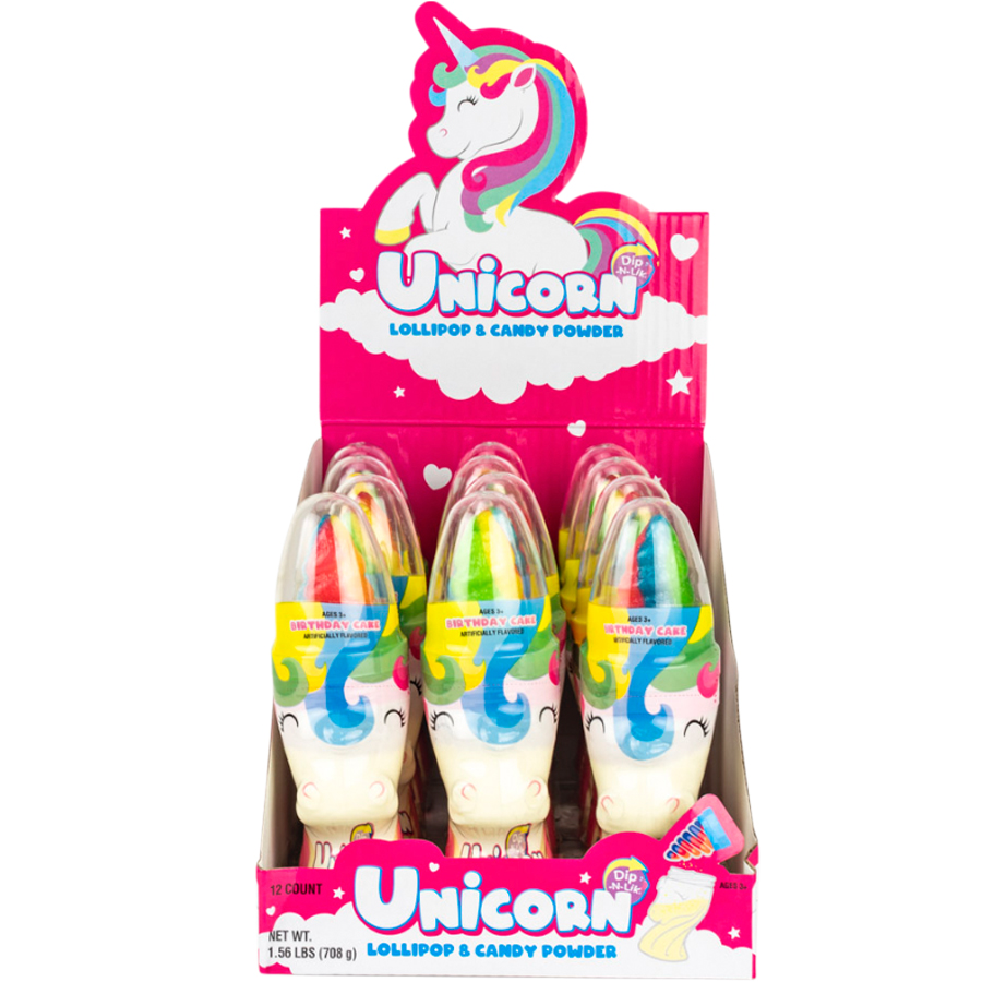 Unicorn Dip N Lik Display 12 Count | A&A Global Industries