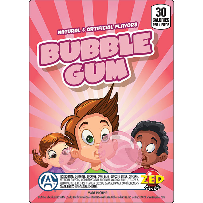 ZED Bubble Gum | A&A Global Industries