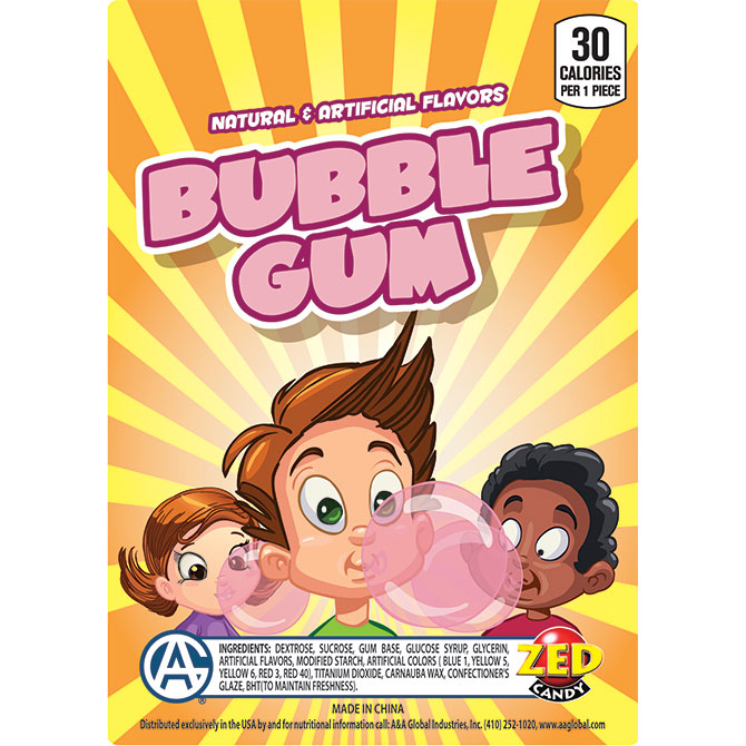 ZED Bubble Gum | A&A Global Industries