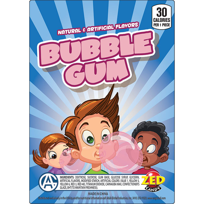 ZED Bubble Gum | A&A Global Industries