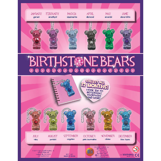 Birthstone Bears | A&A Global Industries