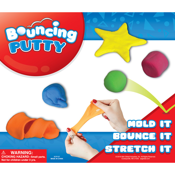 Bouncing Putty 2in Capsules 250pcs | A&A Global