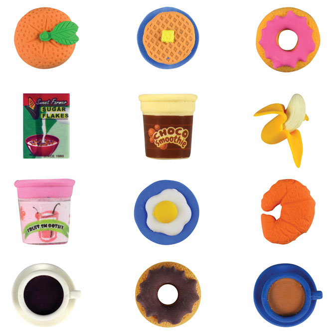 Breakfast is Served Erasers 1.1in Capsules 250pcs