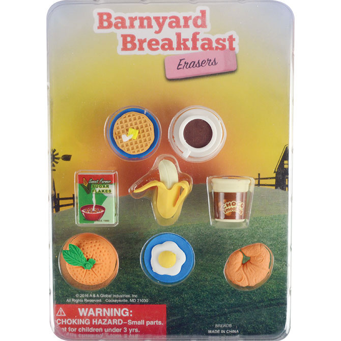 Breakfast is Served Erasers 1.1in Capsules 250pcs