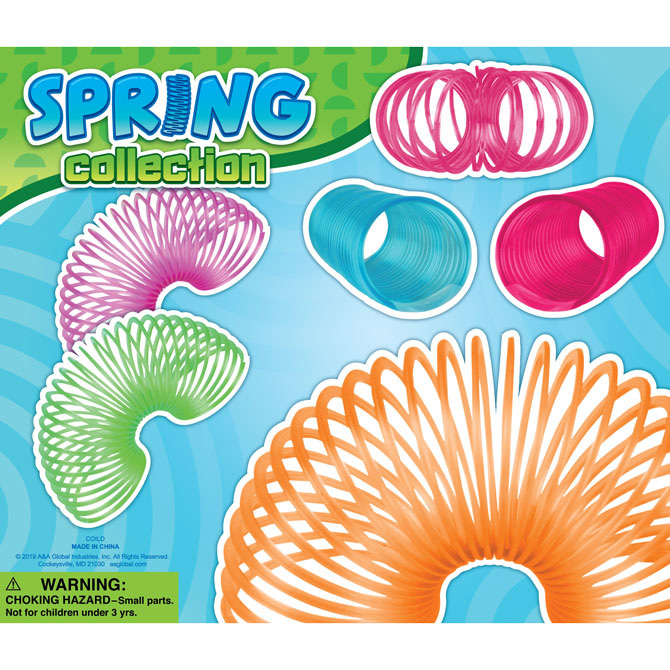 Transparent Coil Spring 2in Capsules 250pcs | A&A Global