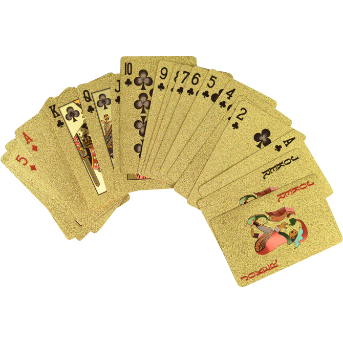 Gold & Silver Foil Assorted 100 Dollar Bill Playing Cards (12 pcs) | A ...