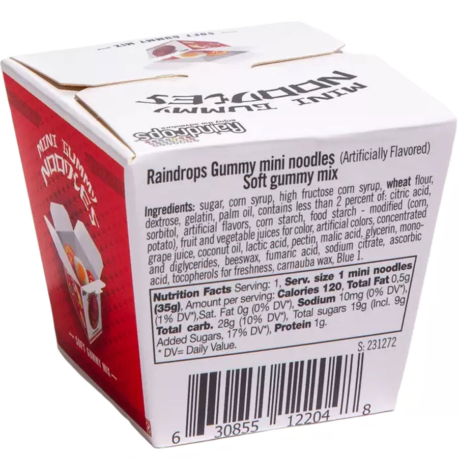 Raindrops Mini Noodles Candy 12pcs| A&A Global Industries