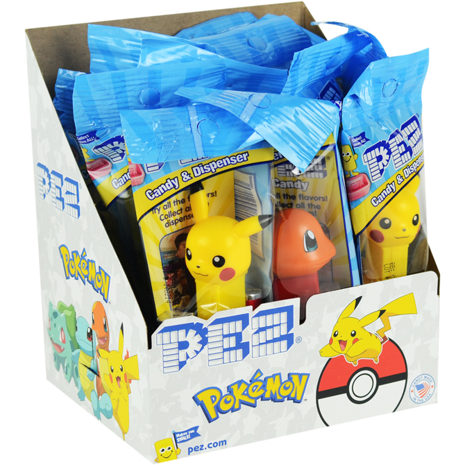 PEZ Pokemon Dispensers Display Box 12pc | A&A Global