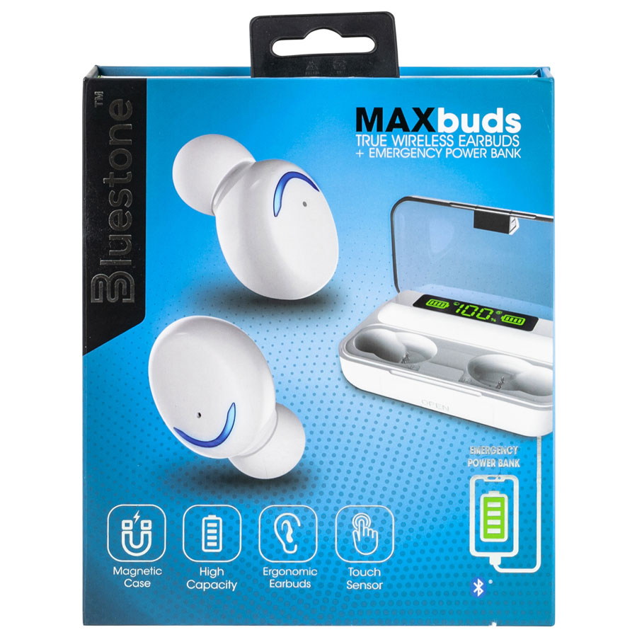 MAXbuds True Wireless Earbud w Case | A&A Global Industries