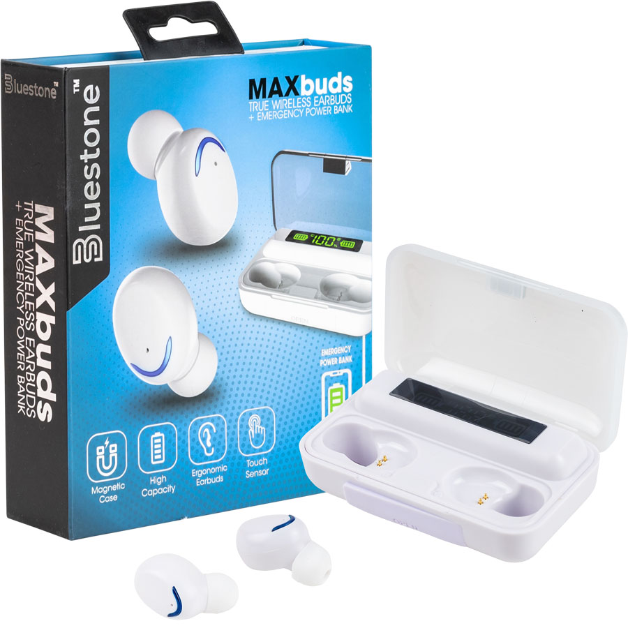 MAXbuds True Wireless Earbud w Case | A&A Global Industries