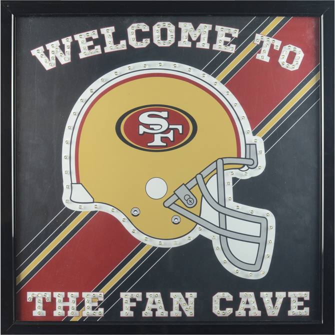 LED Fan Cave Wall Sign: San Francisco 49ers | A&A Global