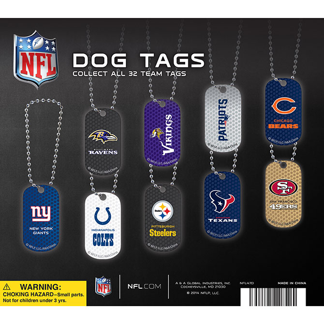 NFL Dog Tags | A&A Global Industries