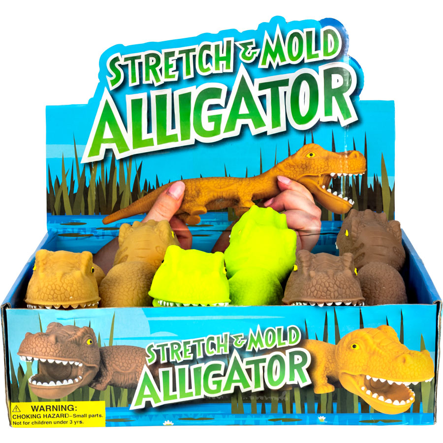 Stretch and Mold Alligator 8in Asst | A&A Global Industries