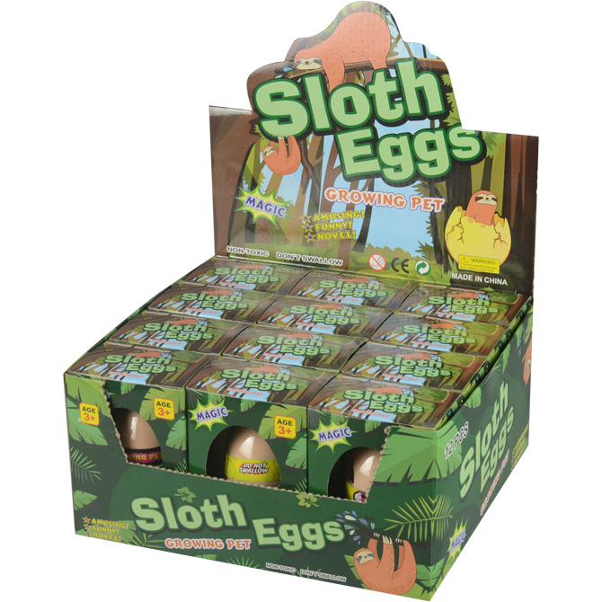 Grow Hatch em Sloth Egg (12pcs) | A&A Global Industries