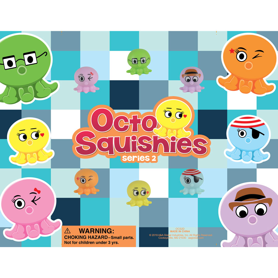 Octo Squishies Series 2 Display Card| A&A Global Industries