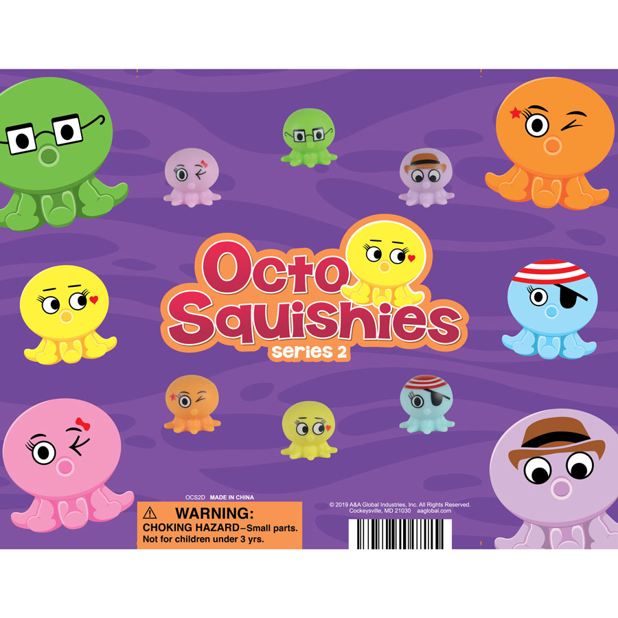 Octo Squishies Series 2 Display Card| A&A Global Industries
