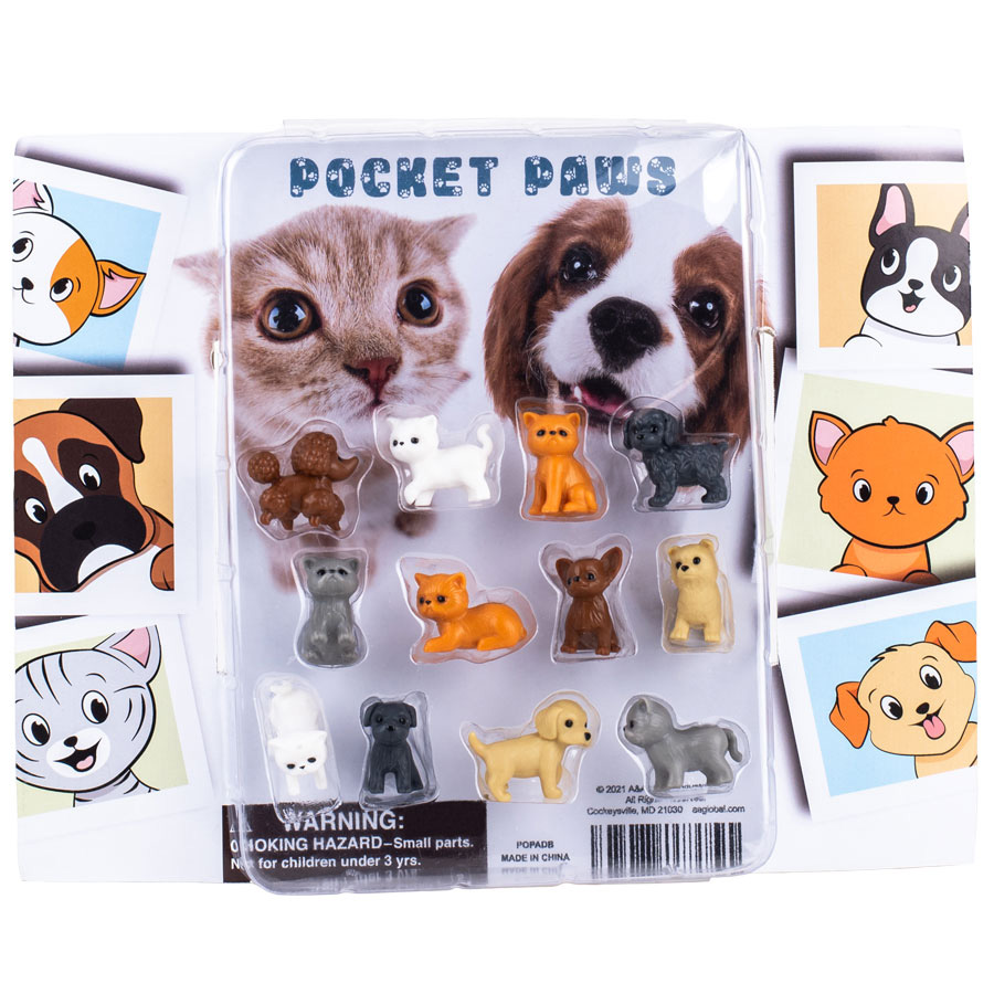 Pocket Paws Figures in 2in Caps | A&A Global Industries
