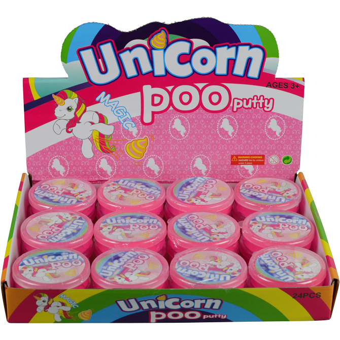 Small Unicorn Poop Putty (24 pcs) | A&A Global Industries