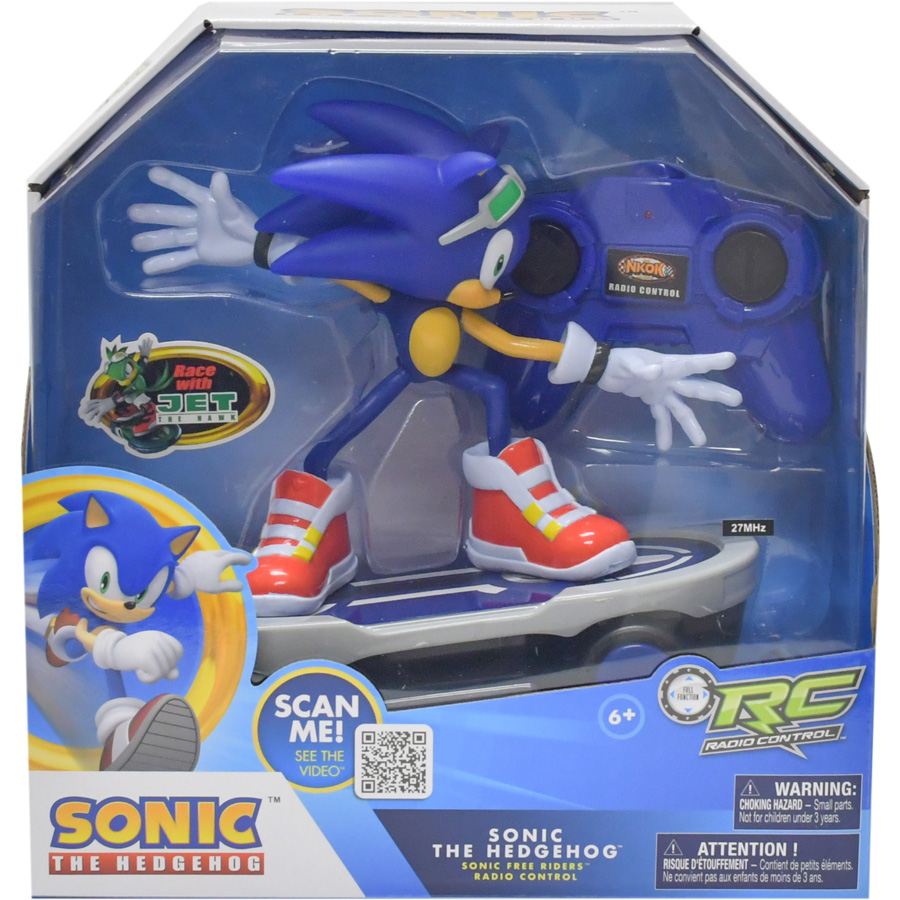 Remote Control Sonic the Hedgehog Free Rider Skateboard Scale 1:28 | A ...