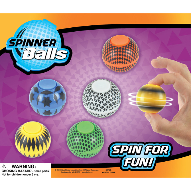 Spinner Ball Display Card - Series 2 | A&A Global Industries