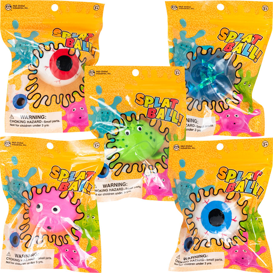 Splat Ball 25in Asst 12 pcs | A&A Global Industries