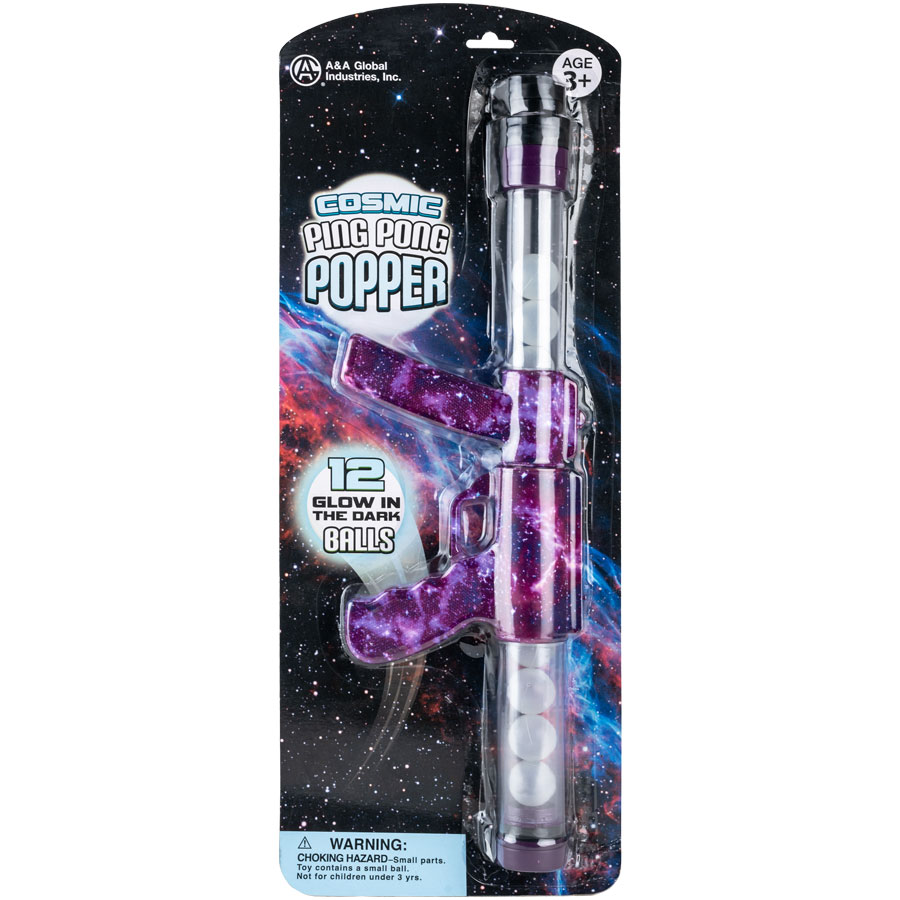Cosmic Glow Ping Pong Popper | A&A Global Industries