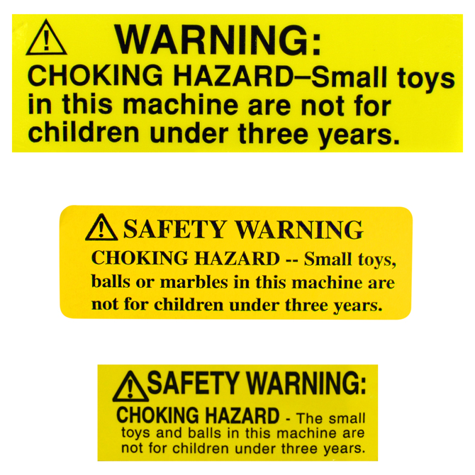 Choking Hazard Warning Label Requirements
