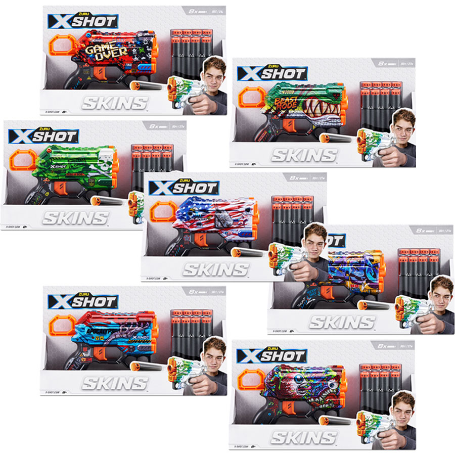 ZURU X Shot Skins Menace Asst | A&A Global Industries