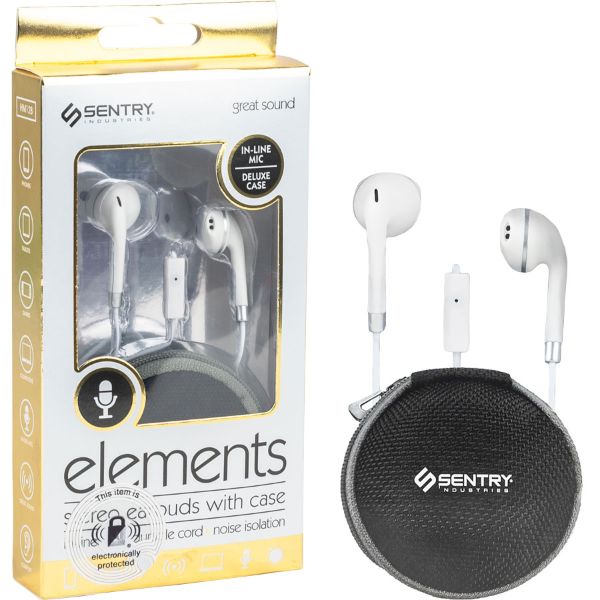 Elements Earbuds with Case-Blush | A&A Global Industries